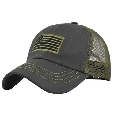 BDU Inspired Low Profile Short Bill Adjustable Cap Hat, One Size Black ...