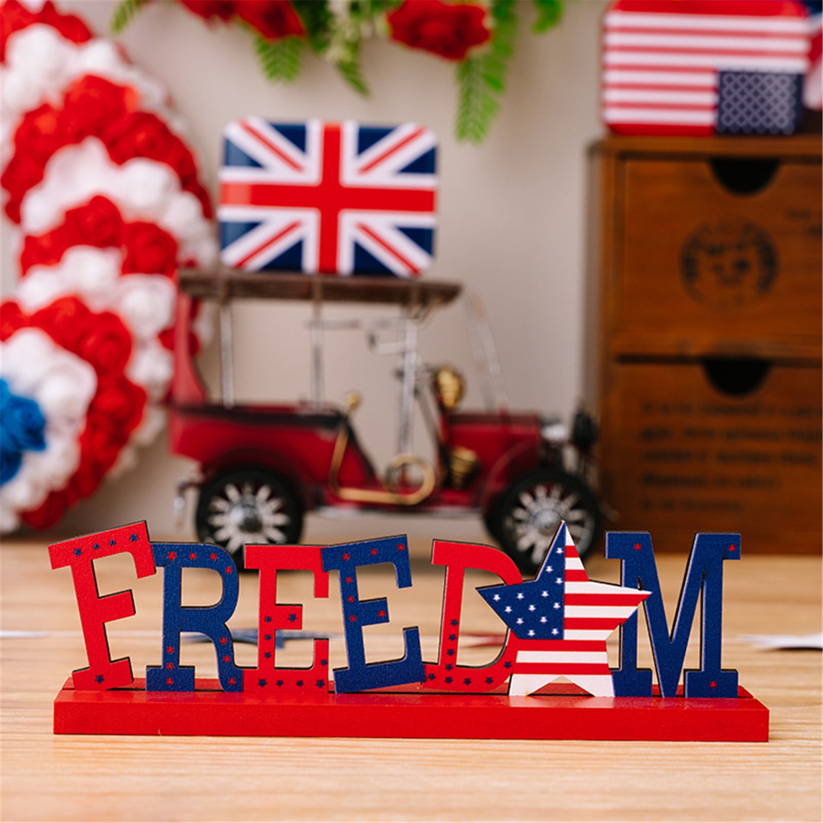 WANYR 4th of July Decorations，Independence Day Decoration Car Dwarf ...