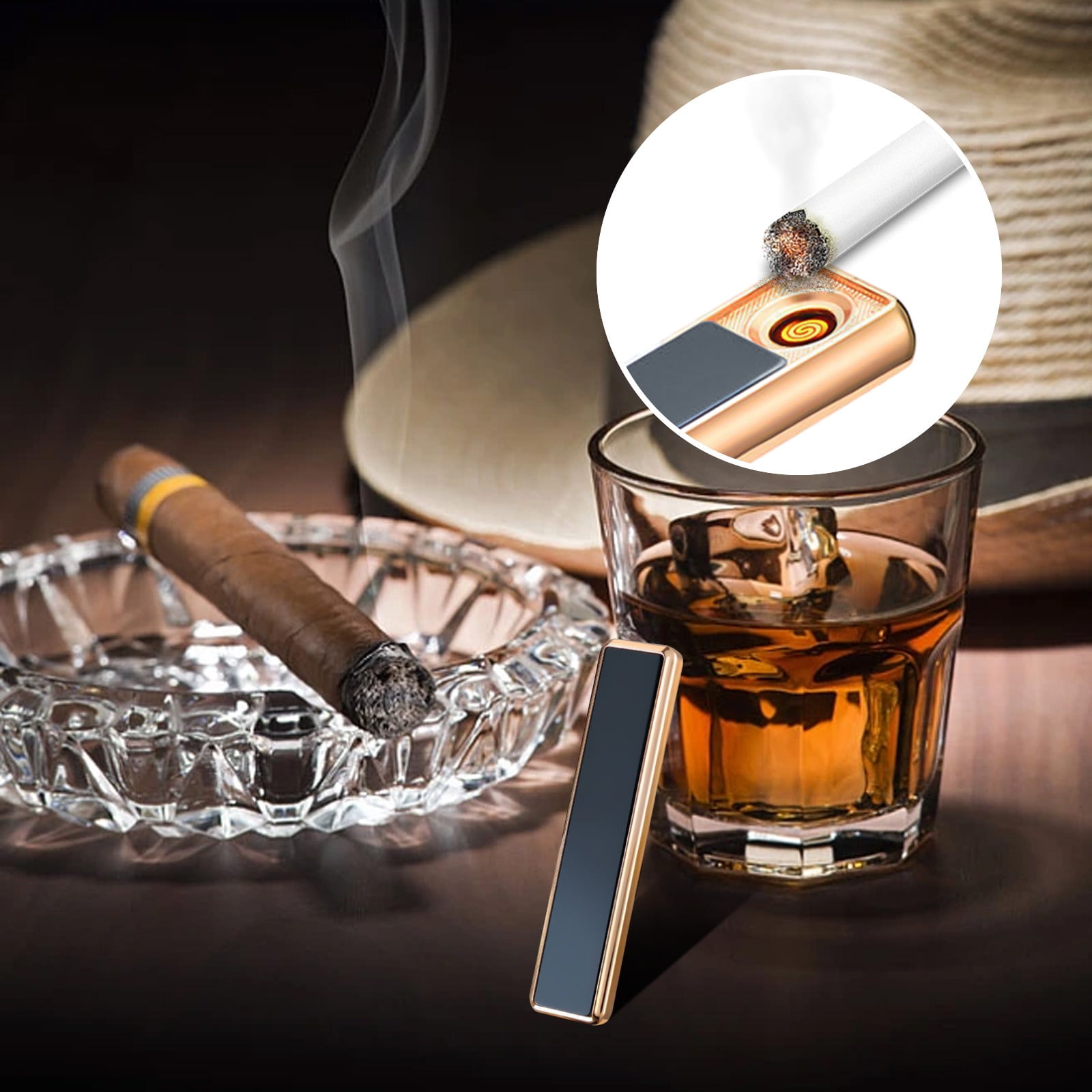 WANYR Lighter,Outdoor Windproof Lighter Electric Lighters USB ...