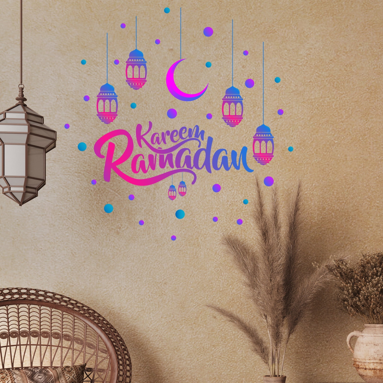 WANYR Wall Decor Ramadan Decorations For Home Stickers, Islamic Muslim ...