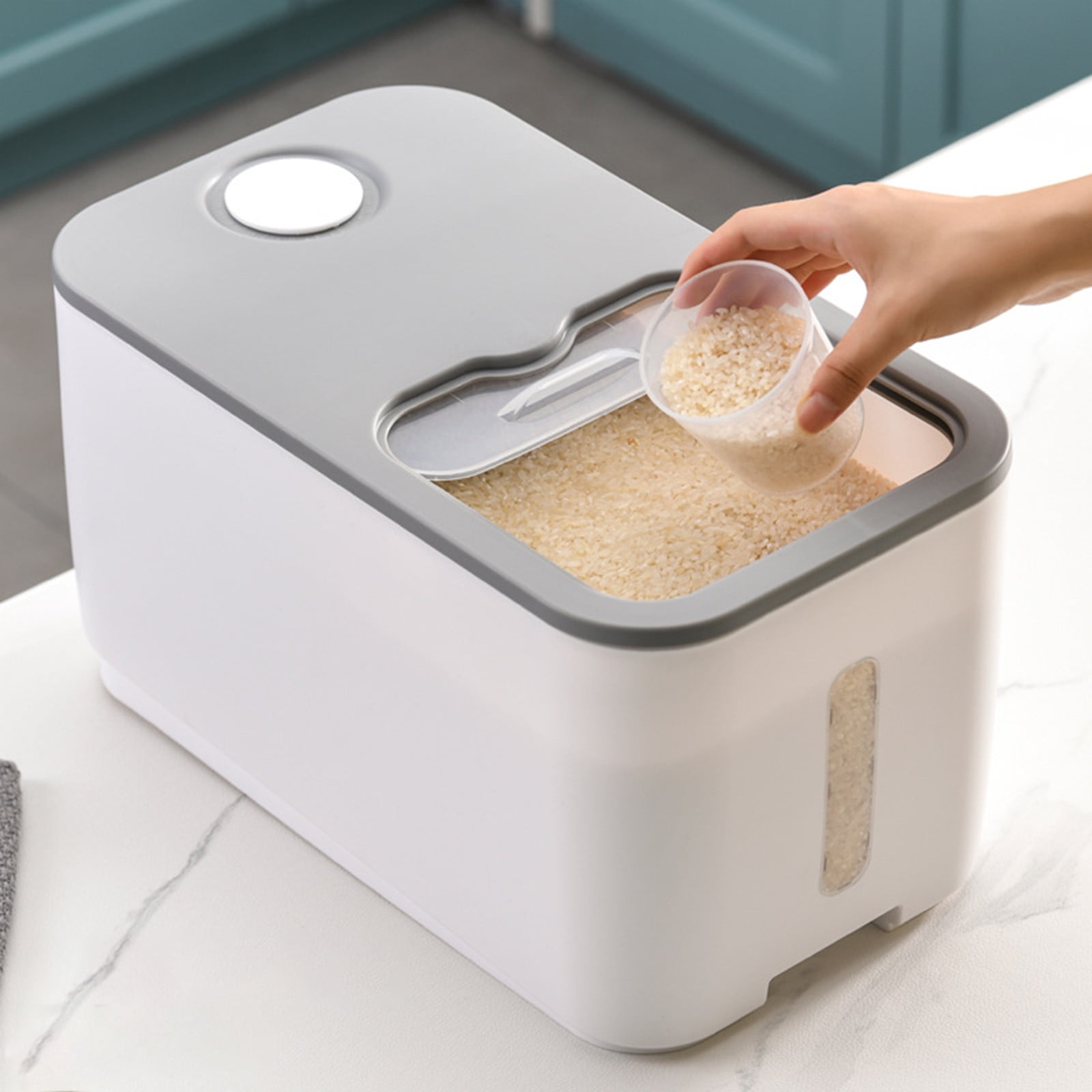 WANYR desk organizerGas-tight Food Storage Container Plastic Cereal ...