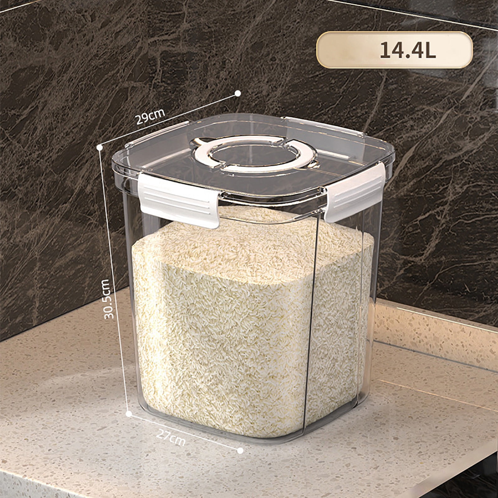 WANYR kitchen gadgets，Rice Bucket Sealed Storage For Grains And ...