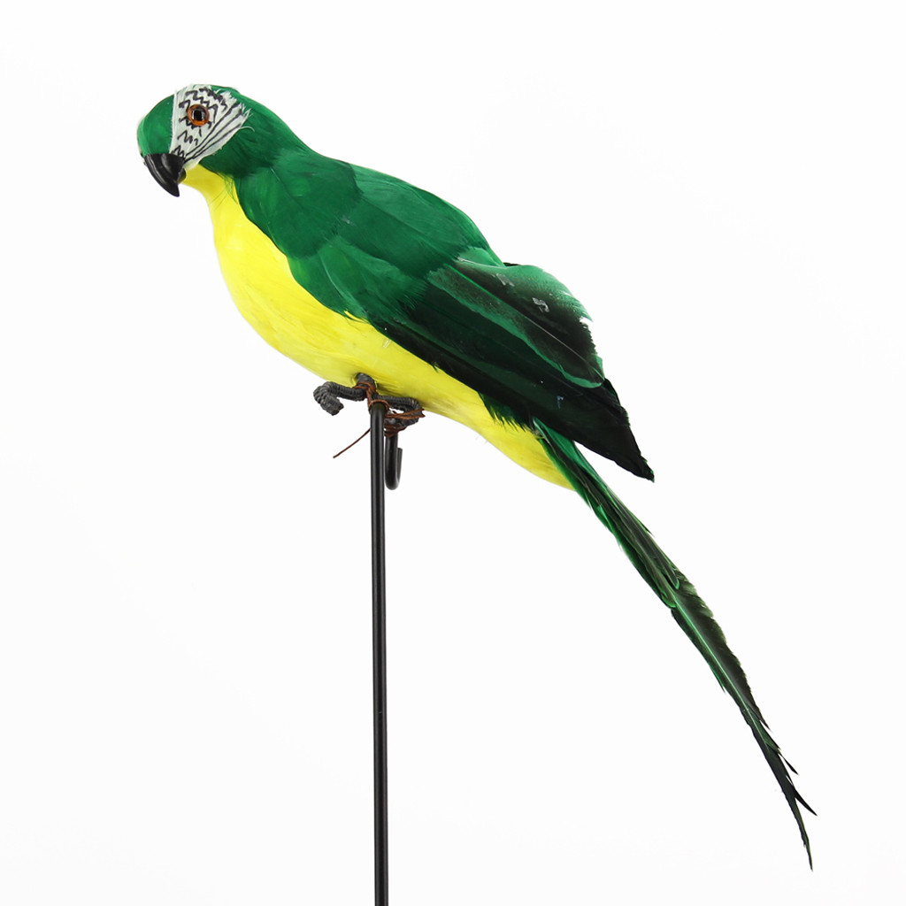WANYR room decorColorful Fake Parrots Artificial Birds Model Outdoor ...