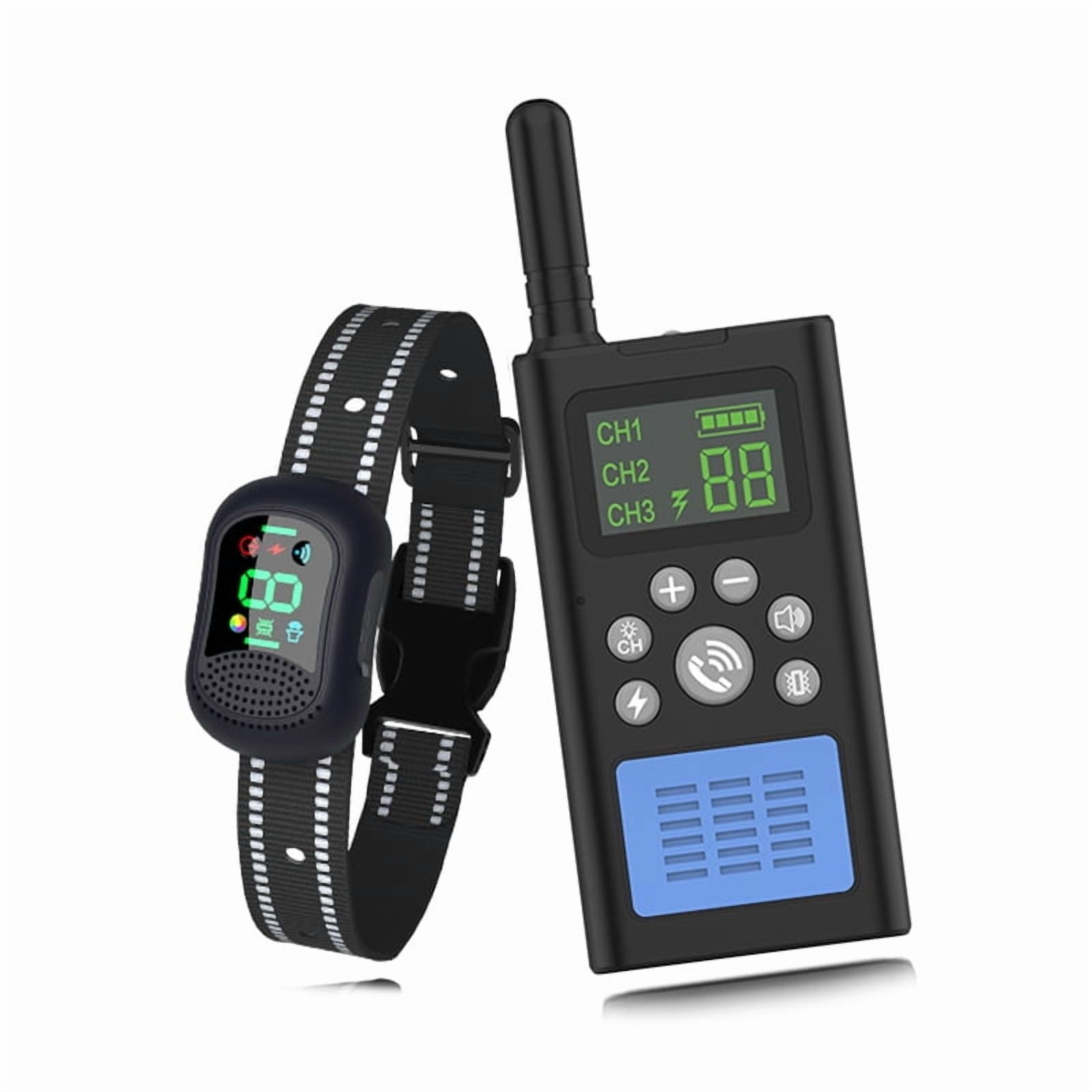 WAOHAM Remote Control Dog Trainer Collar with Vibration and Shock ...