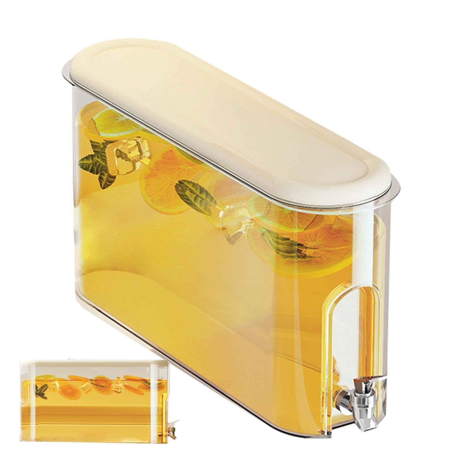 WAOTIER Drink Dispenser for Fridge, Beverage Liquid Drink Container for ...