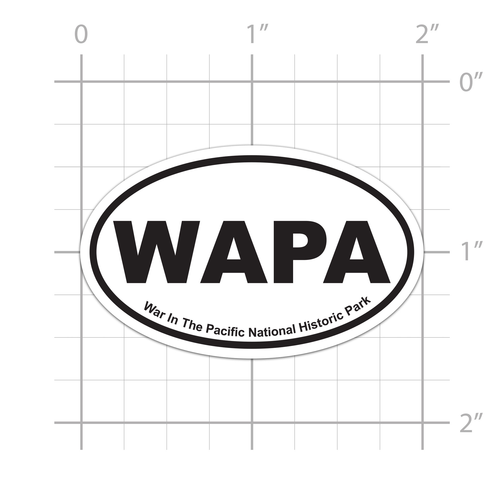 WAPA War In The Pacific National Historic Park Sticker for water bottle ...