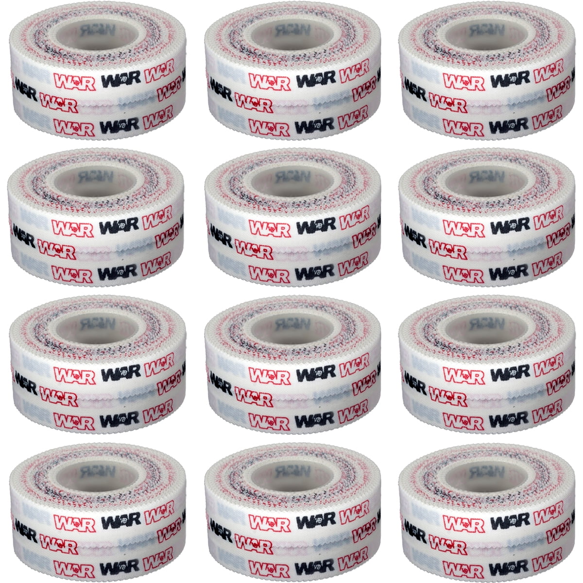 WAR Tape 0.5" EZ Rip Athletic Tape for Boxing, MMA, Muay Thai - 12 Pack ...