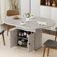 WARAYZ 43.3–59in Extendable Dining Table, Wood Expandable Design with ...