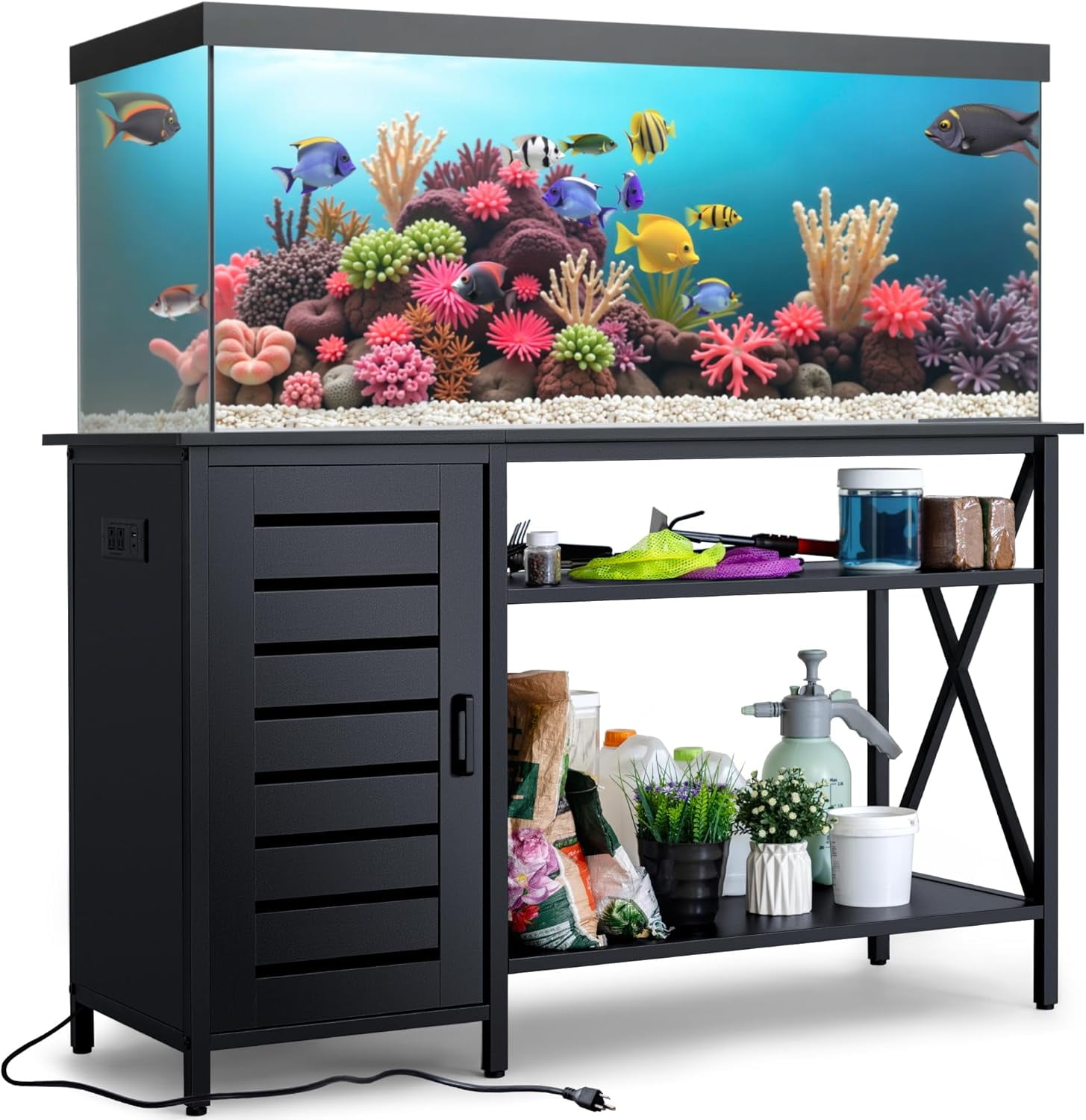 WARCAT 55-75 Gallon Aquarium Stand, Fish Tank Stand, Support up to 1200 ...