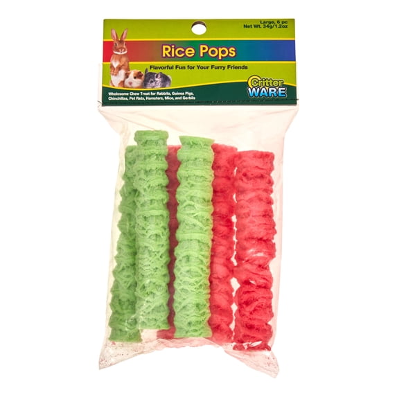 Ware Large Rice Pops Small Animal Treats, Crunchy Chews for Rabbits and ...