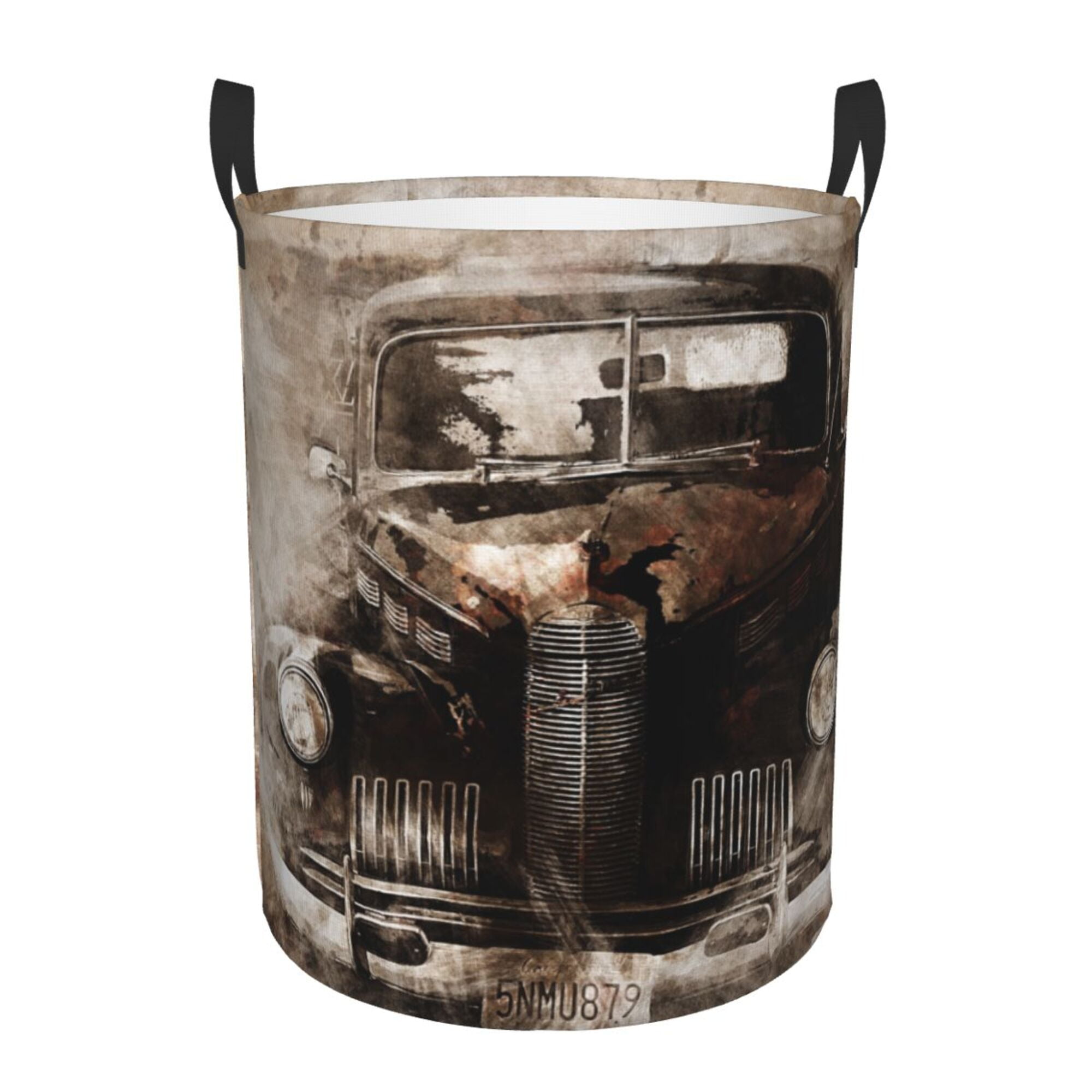 WARHOOME Collapsible Laundry Hamper with Handles, Waterproof Circular ...