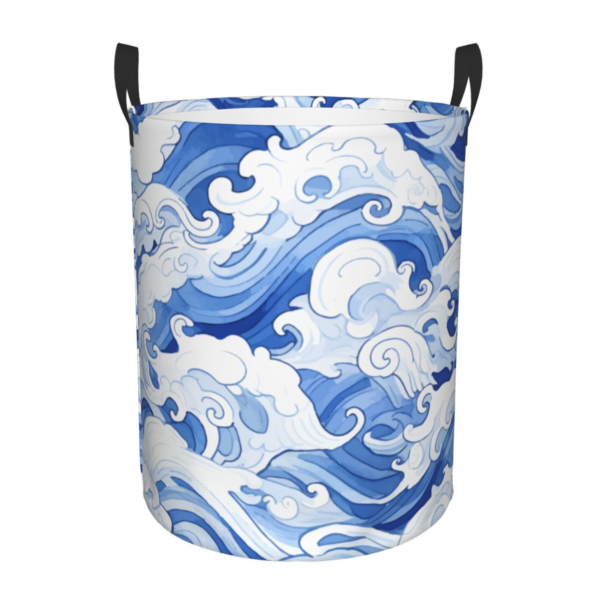 WARHOOME Collapsible Laundry Hamper with Handles, Waterproof Circular ...