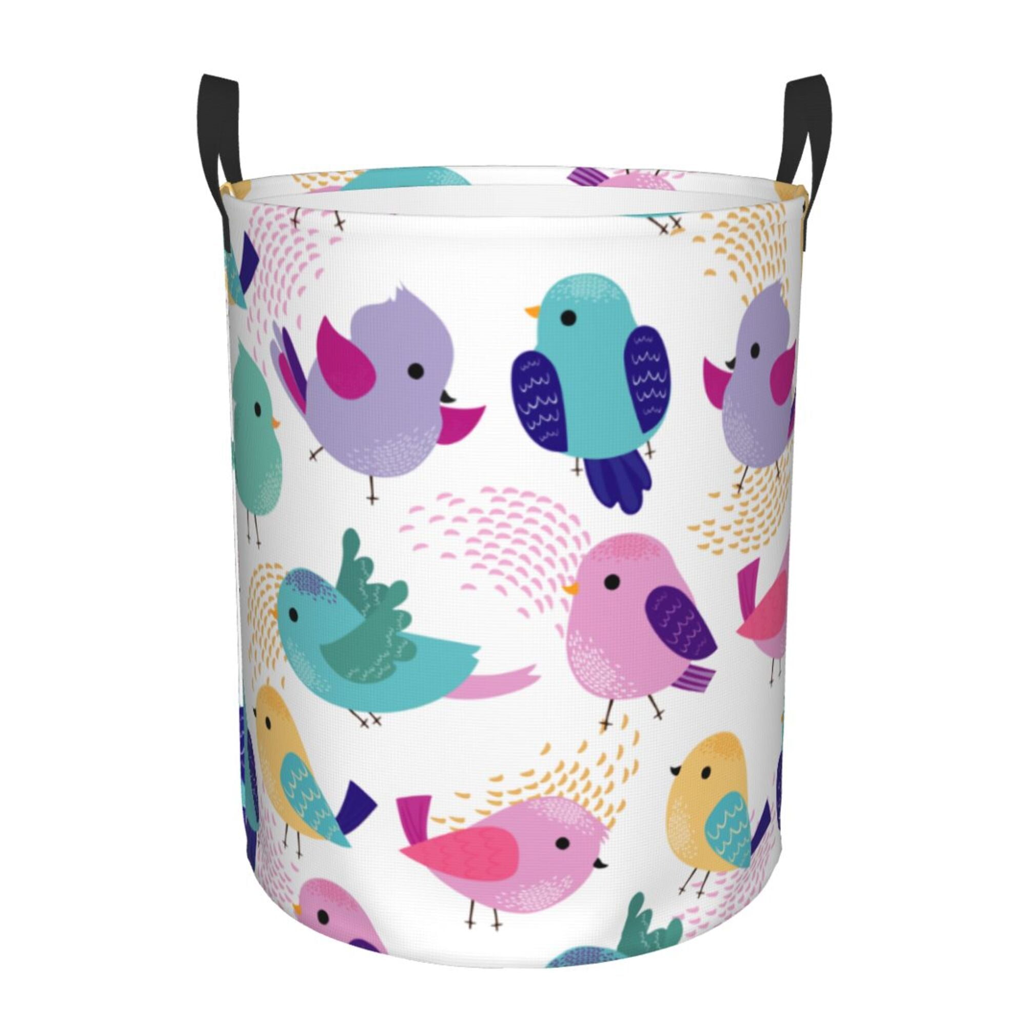 WARHOOME Collapsible Laundry Hamper with Handles, Waterproof Circular ...