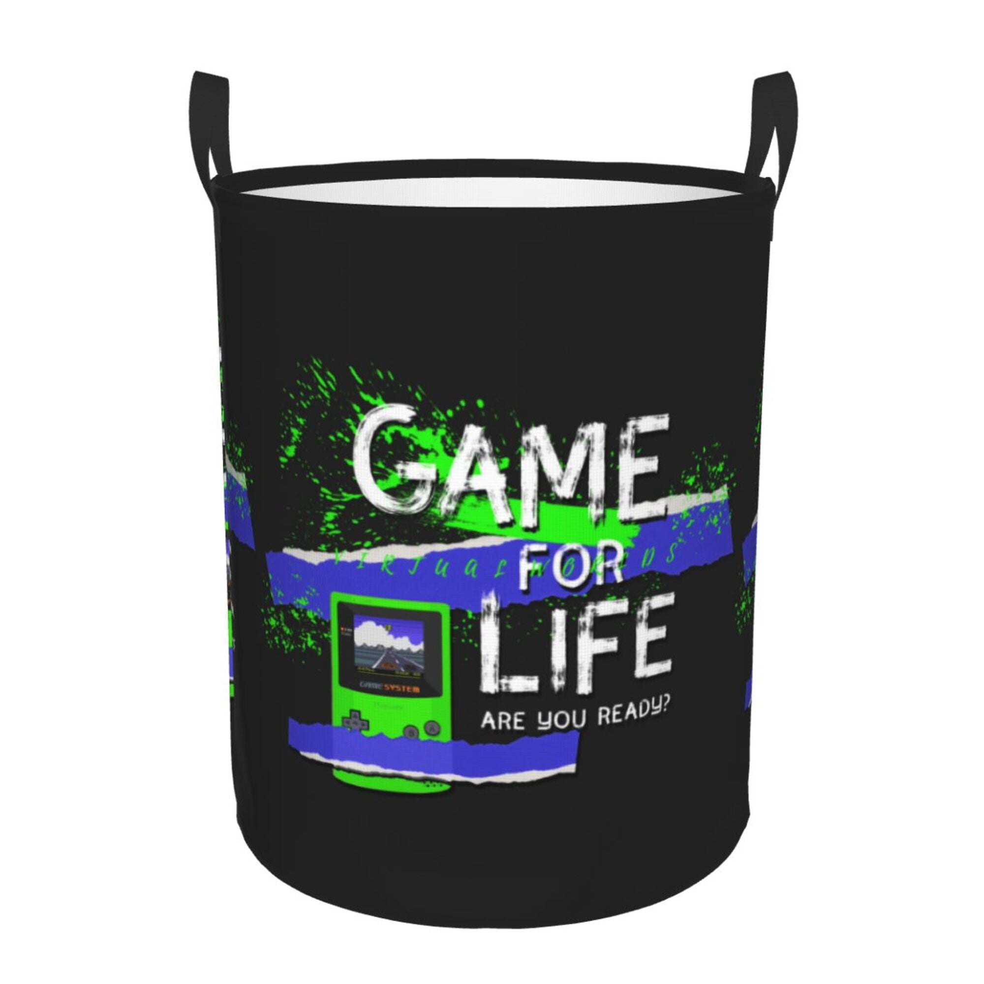 WARHOOME Collapsible Laundry Hamper with Handles, Waterproof Circular ...
