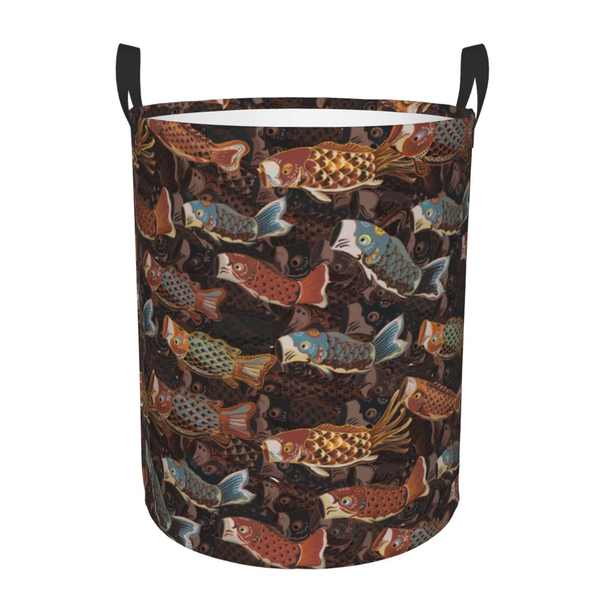 WARHOOME Collapsible Laundry Hamper with Handles, Waterproof Circular ...