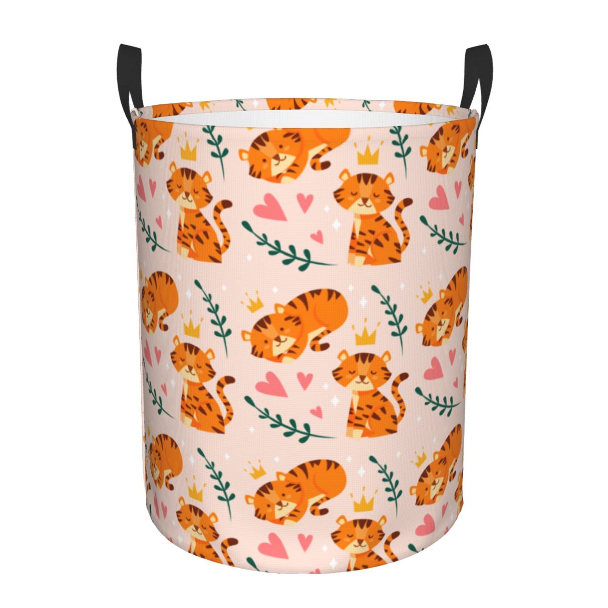 WARHOOME Collapsible Laundry Hamper with Handles, Waterproof Circular ...