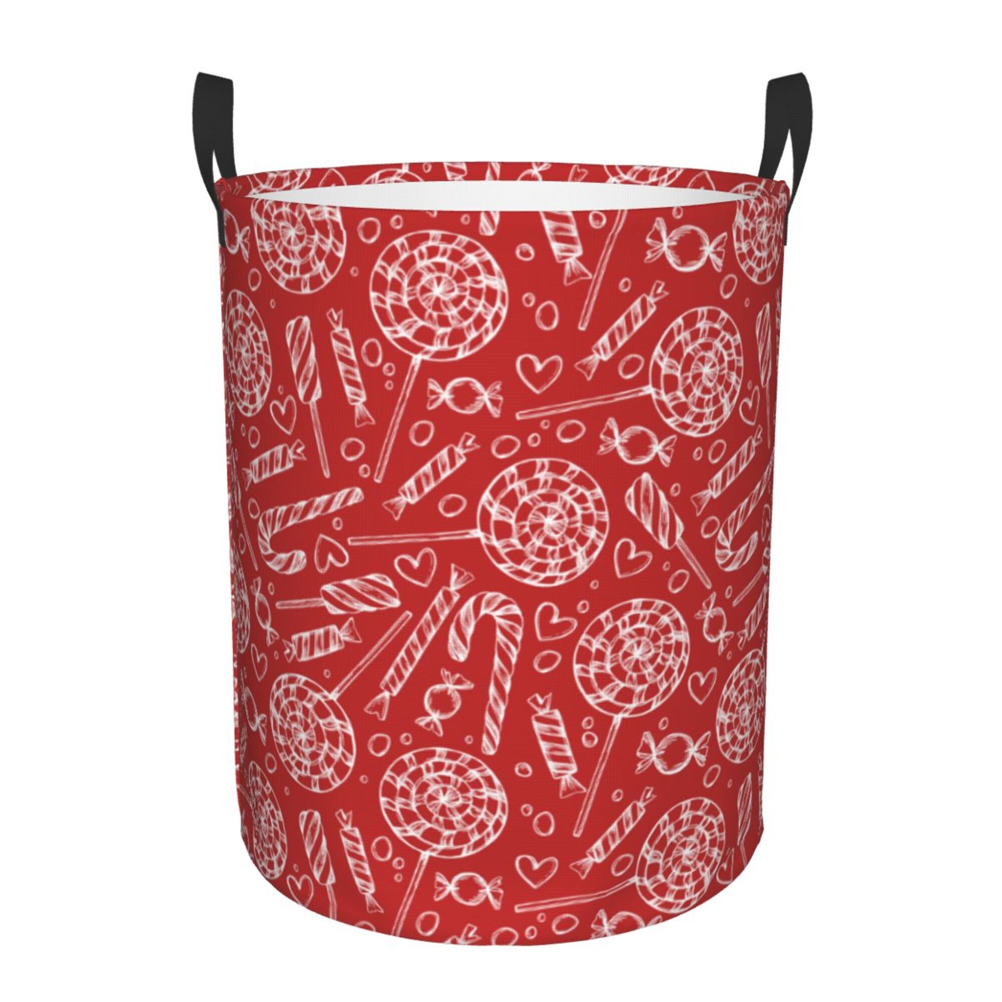 WARHOOME Collapsible Laundry Hamper with Handles, Waterproof Circular ...