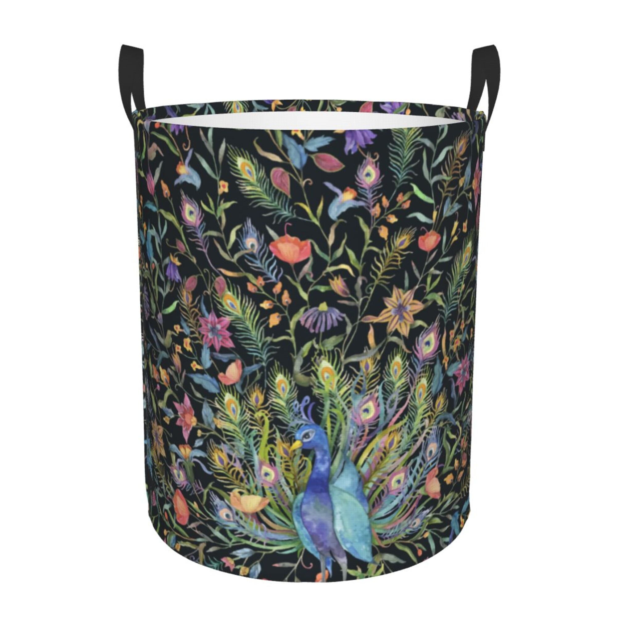 WARHOOME Collapsible Laundry Hamper with Handles, Waterproof Circular ...