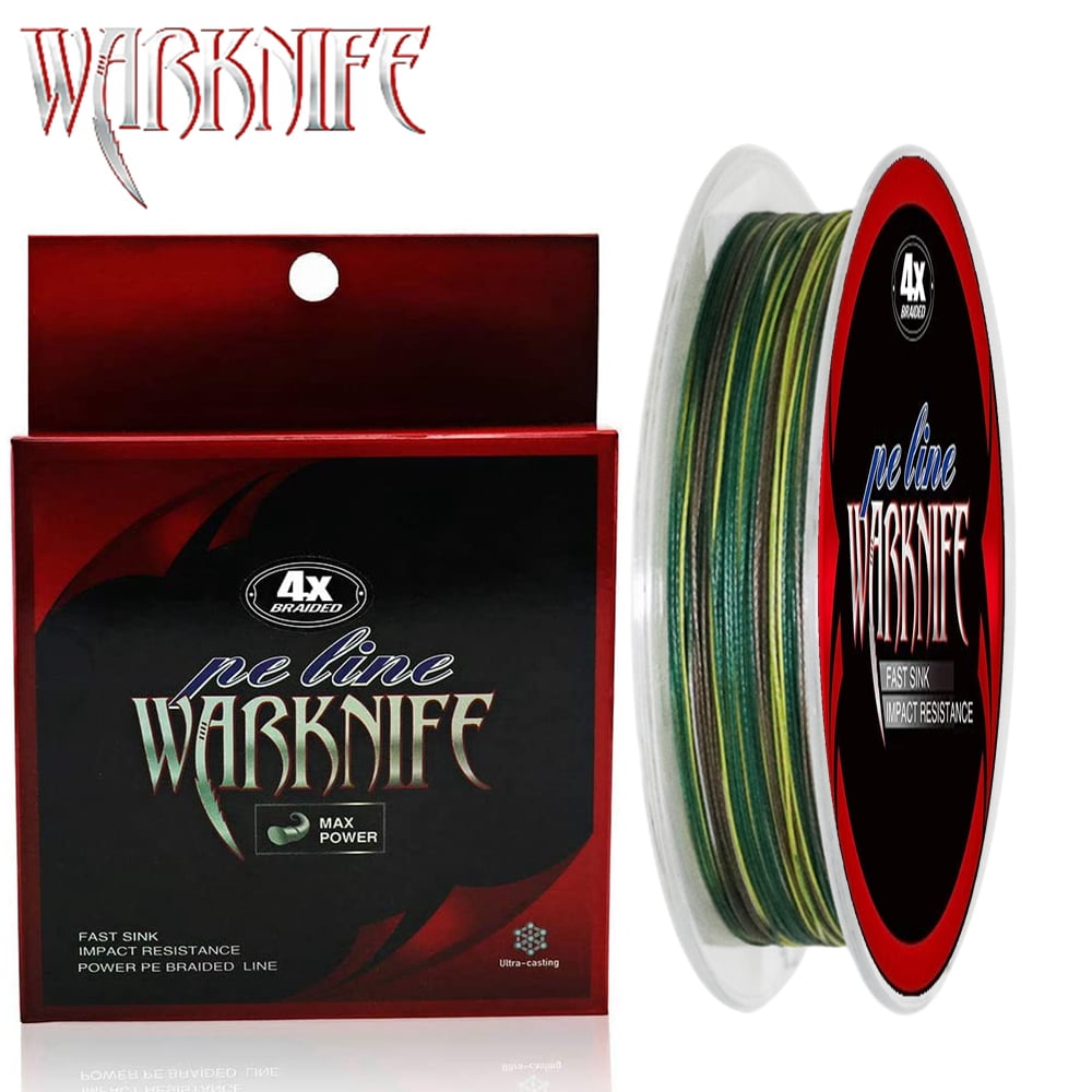 WARKNIFE 4 Braided 100m 109 Yard Vigorous Horsefish Line Camouflage Green/Blue Multicolor PE ...