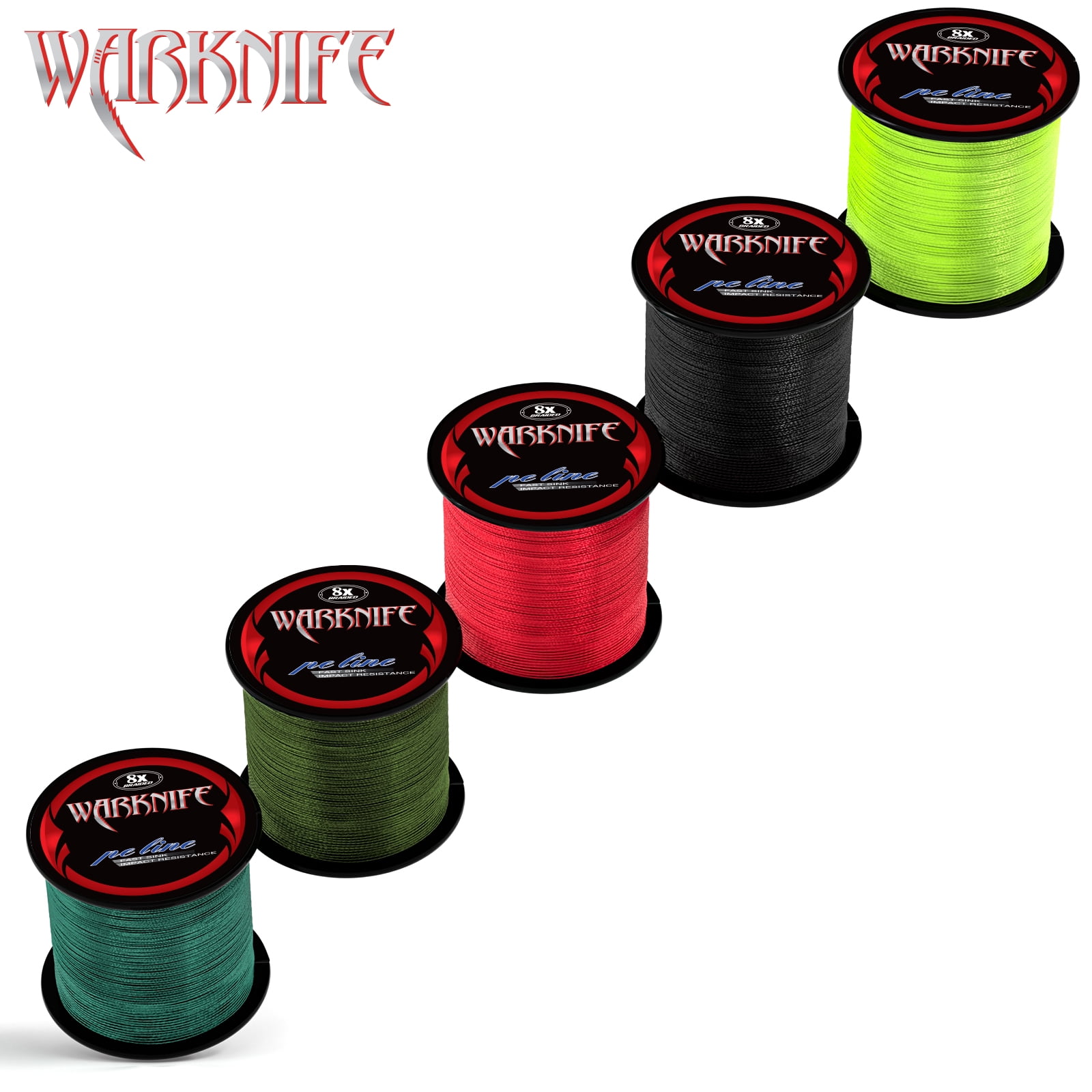 WARKNIFE Not Fade Braided Fishing Line 100%PE Braid Extreme ...