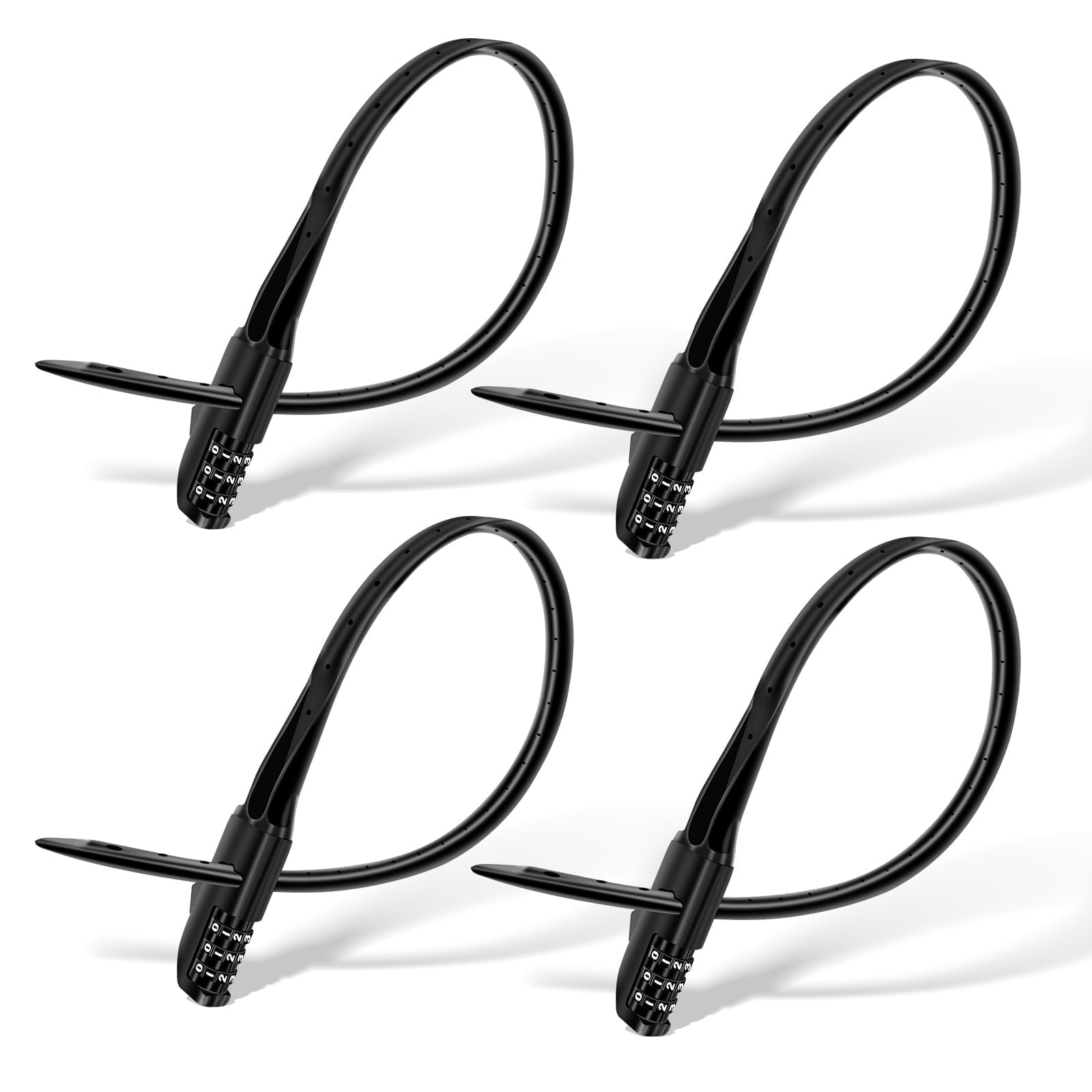 WARLION Bike Lock-3 Digit Zip Ties Lock. Reusable Multi-purpose ...