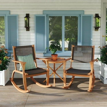 Ktaxon Outdoor Wood Porch Chair, Windsor Traditional Solid Wood Rocking ...