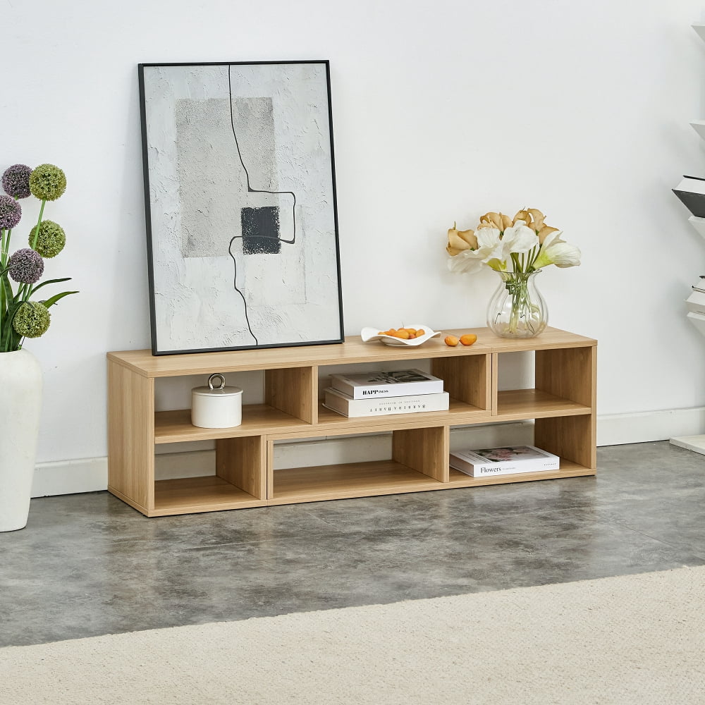 WARMMUSE 2 Pieces Console TV Stand, Free-Combination L-Shaped Gaming ...