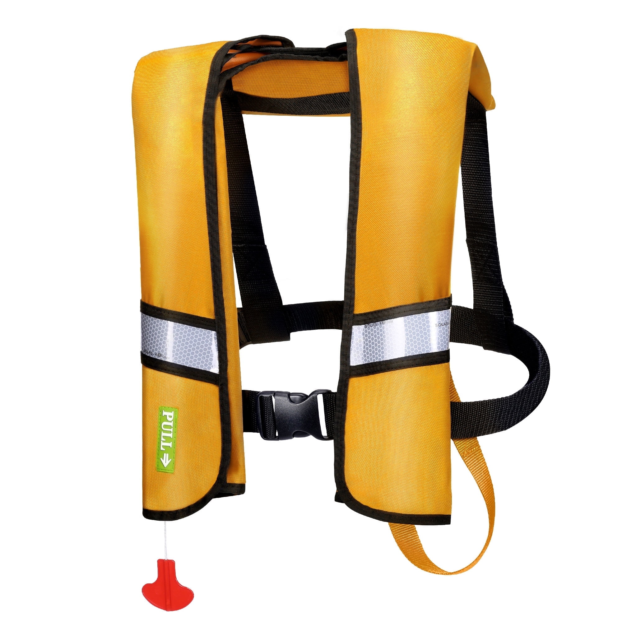WARMOUNTS Automatic Inflatable Life Jacket w/ 2 Reflectors & Whistle ...