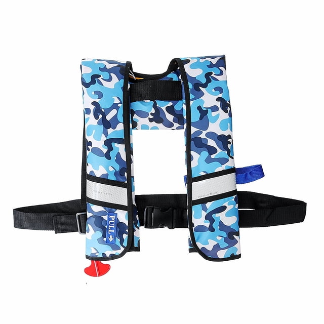WARMOUNTS Automatic Inflatable Life Jacket w/ 2 Reflectors & Whistle ...