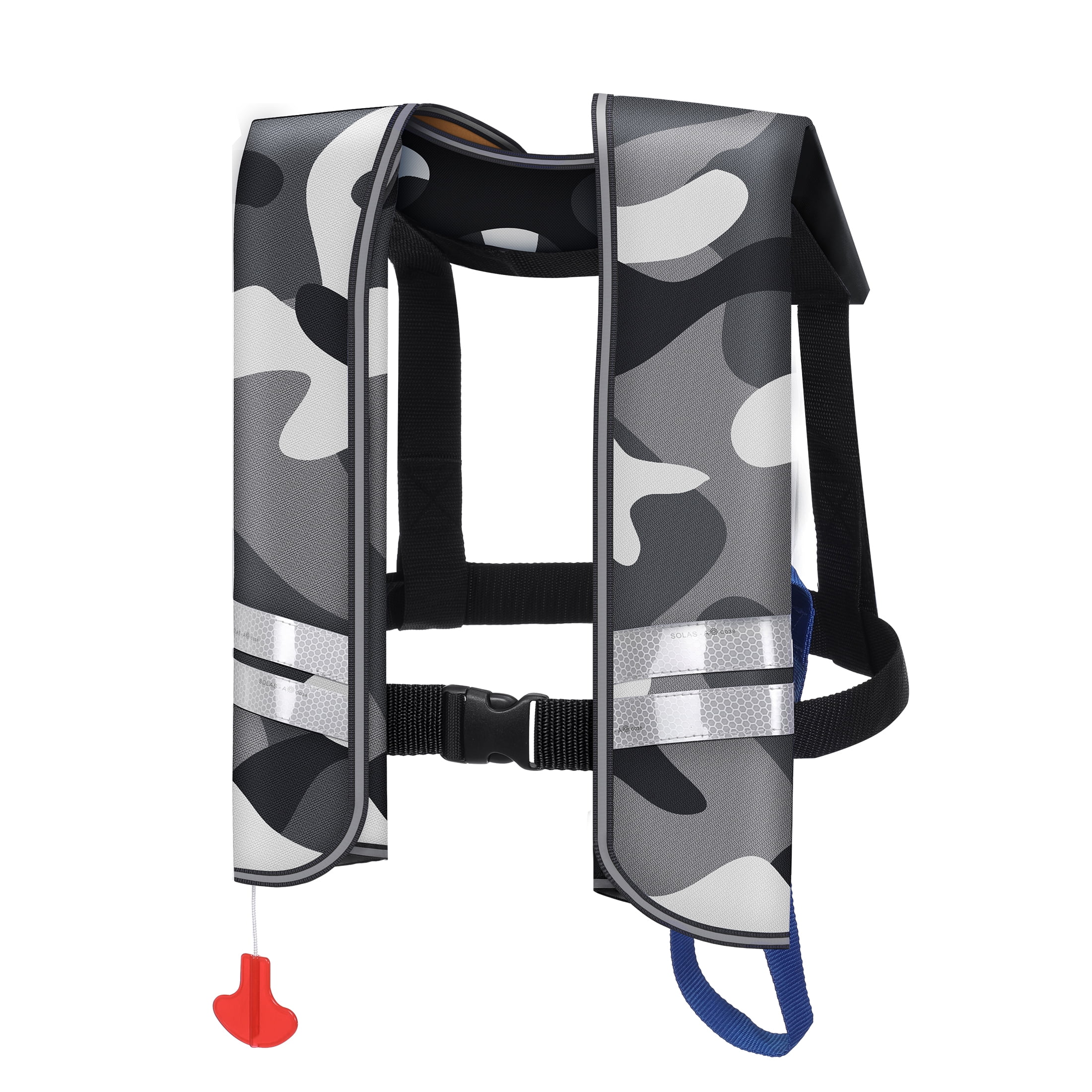 WARMOUNTS Automatic Inflatable Life Jacket with 5 Reflectors & Whistle ...