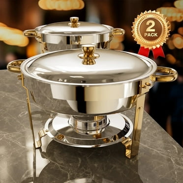 Dwellnix High-End Stainless Steel Chafing Dish with Alcohol Burner ...