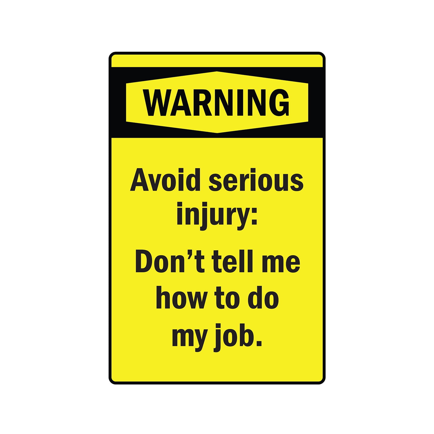 WARNING AVOID SERIOUS INJURY Decal warning safety | Indoor/Outdoor | 12 ...
