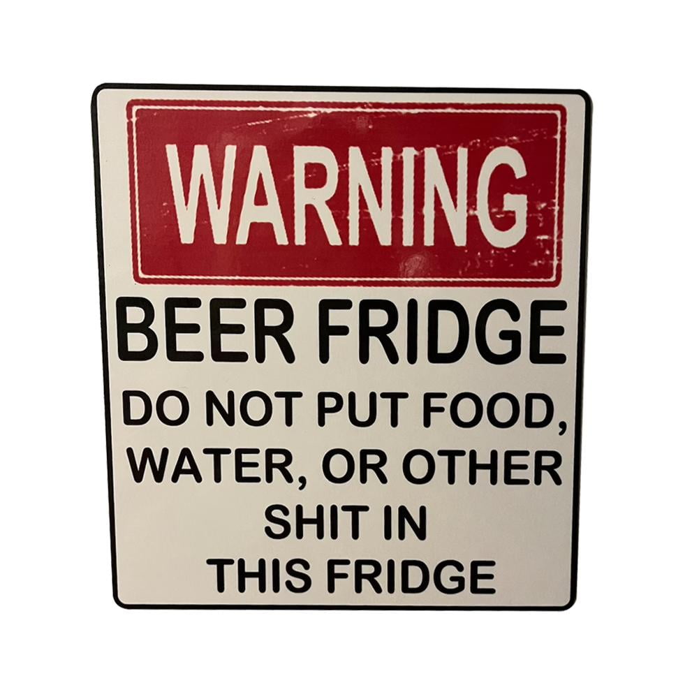 WARNING BEER FRIDGE MAGNET. NOVELTY GIFT BEER HOME BAR FRIDGE MAGNET Ho ...