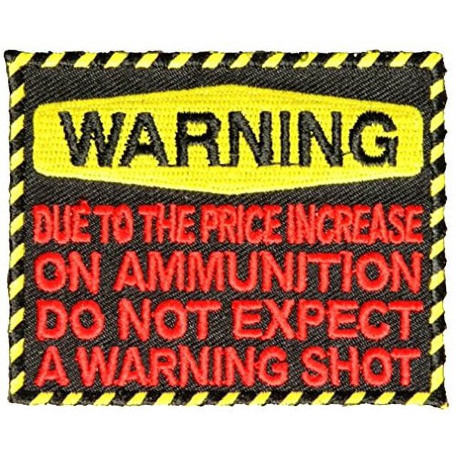 WARNING DO NOT EXPECT A WARNING SHOT PATCH - Color - Veteran Owned ...