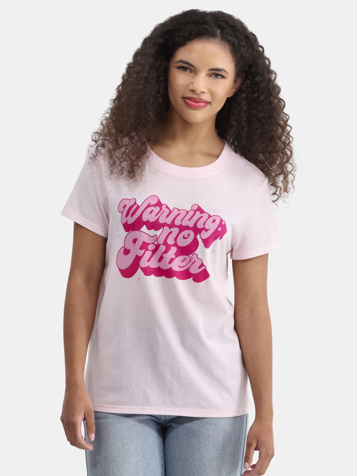 Cactus and Pearl Women's Graphic Tee with Short Sleeves, Sizes XXS-XXL ...
