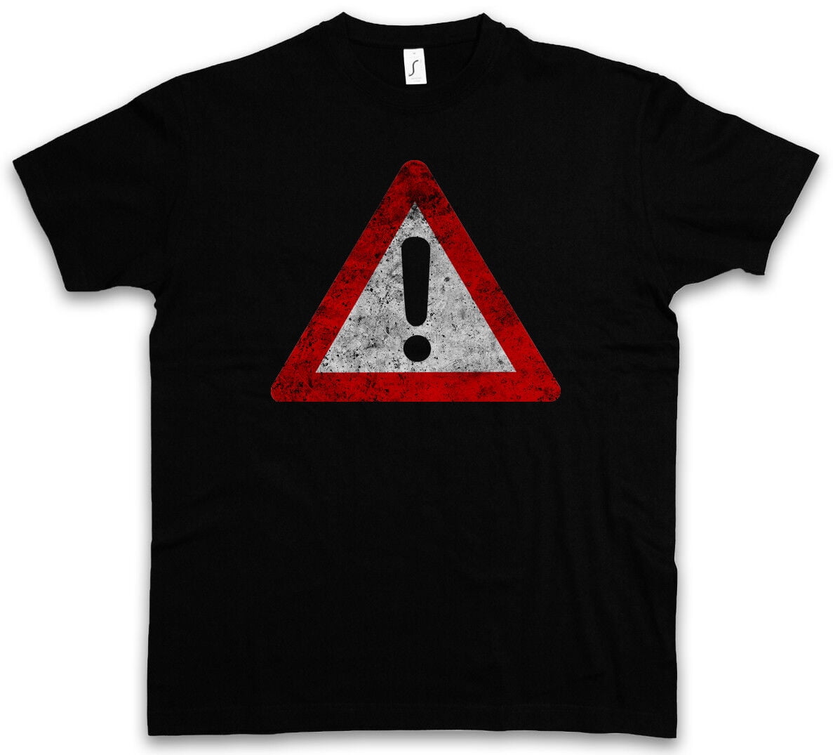 WARNING SIGN T-SHIRT Symbol Logo USA Caution Danger Biohazard ...
