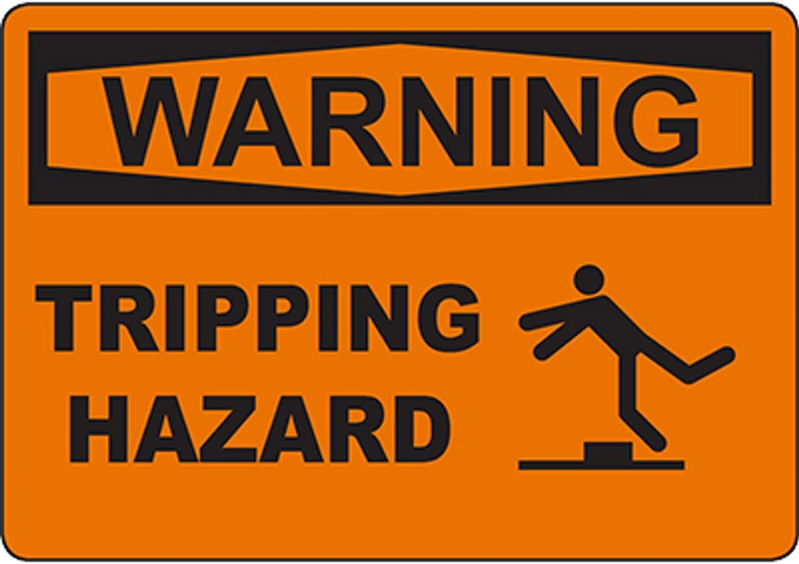 WARNING Tripping Hazard Sign Safety Signs Slips, Trips & Falls Signs ...
