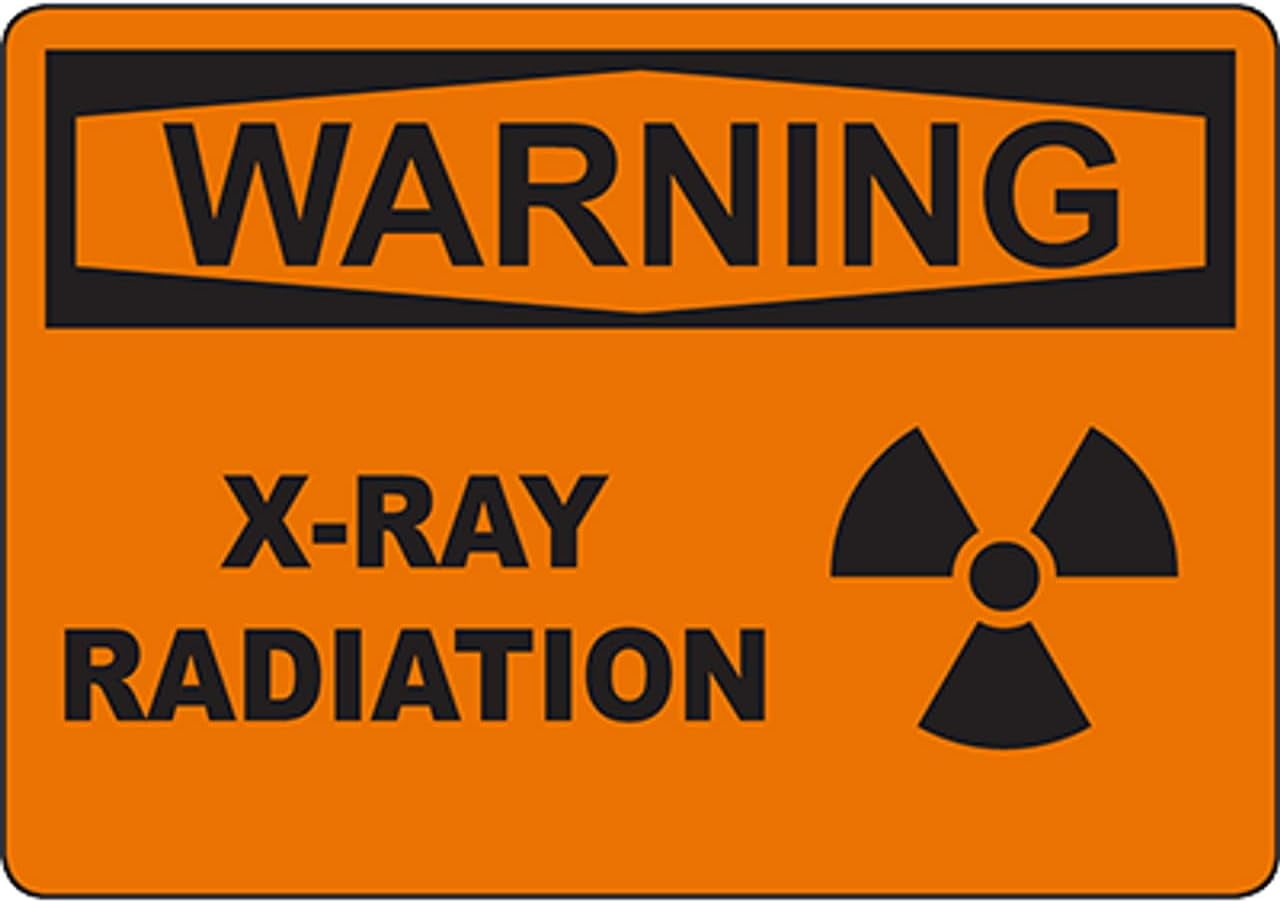 WARNING X-Ray Radiation Sign Safety Signs HazCom Sign 8x12 Inch Notice ...