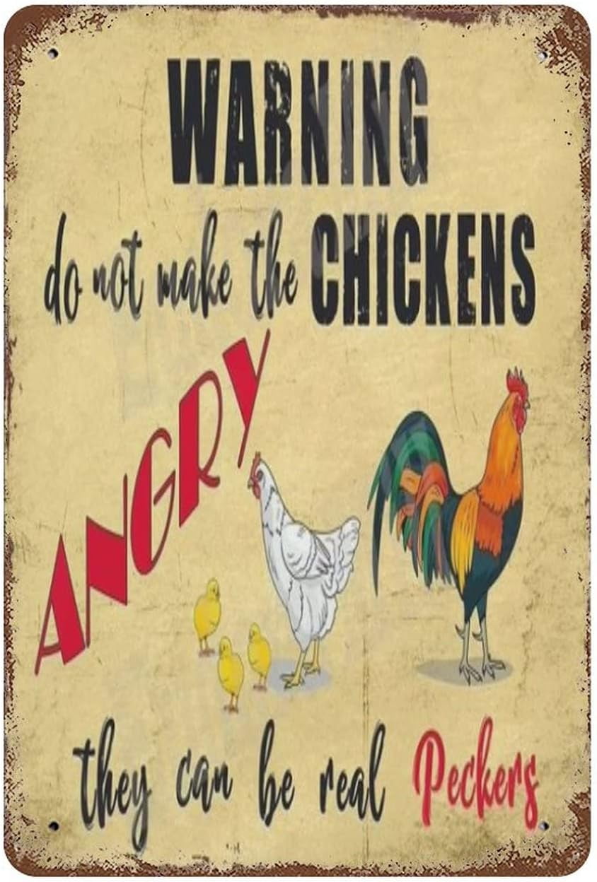 WARNING do not make the chickens angry they can be real peckeng funny ...