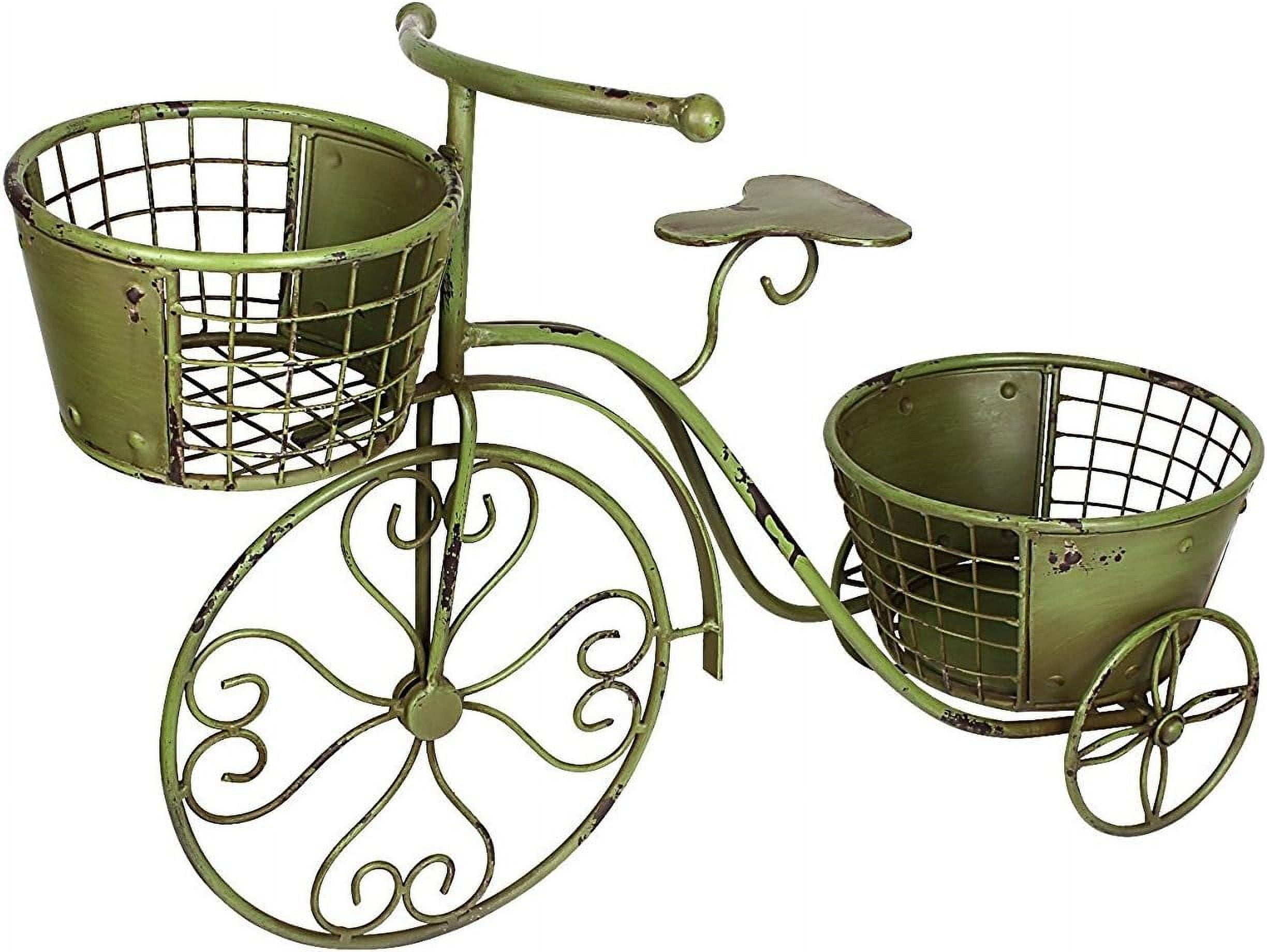 Waroom Bicycle Plant Stand Flower Pot Holder Display Rack Metal Bike Frame Decorative Indoor ...