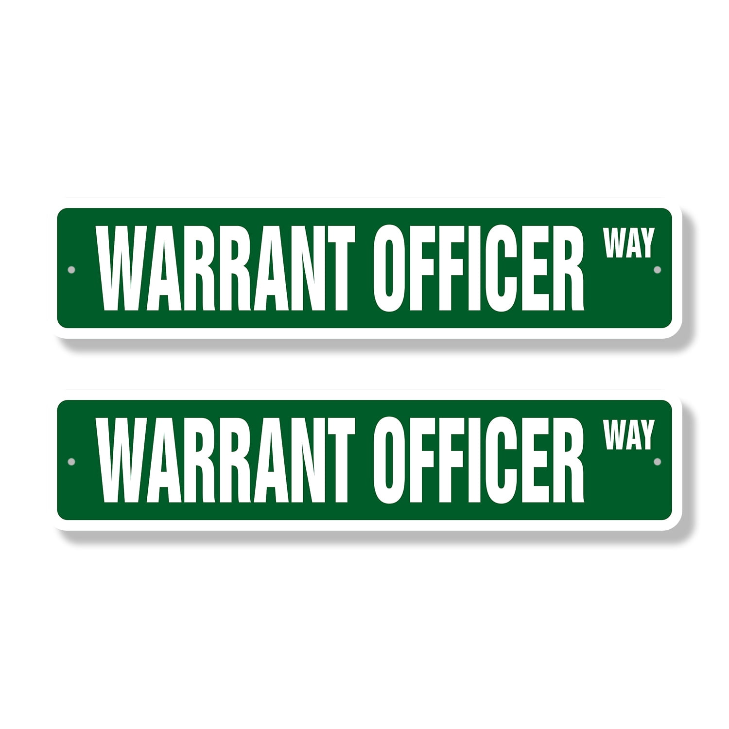 WARRANT OFFICER Classic Street Sign (2 Pack) Army Navy WO CWO ...