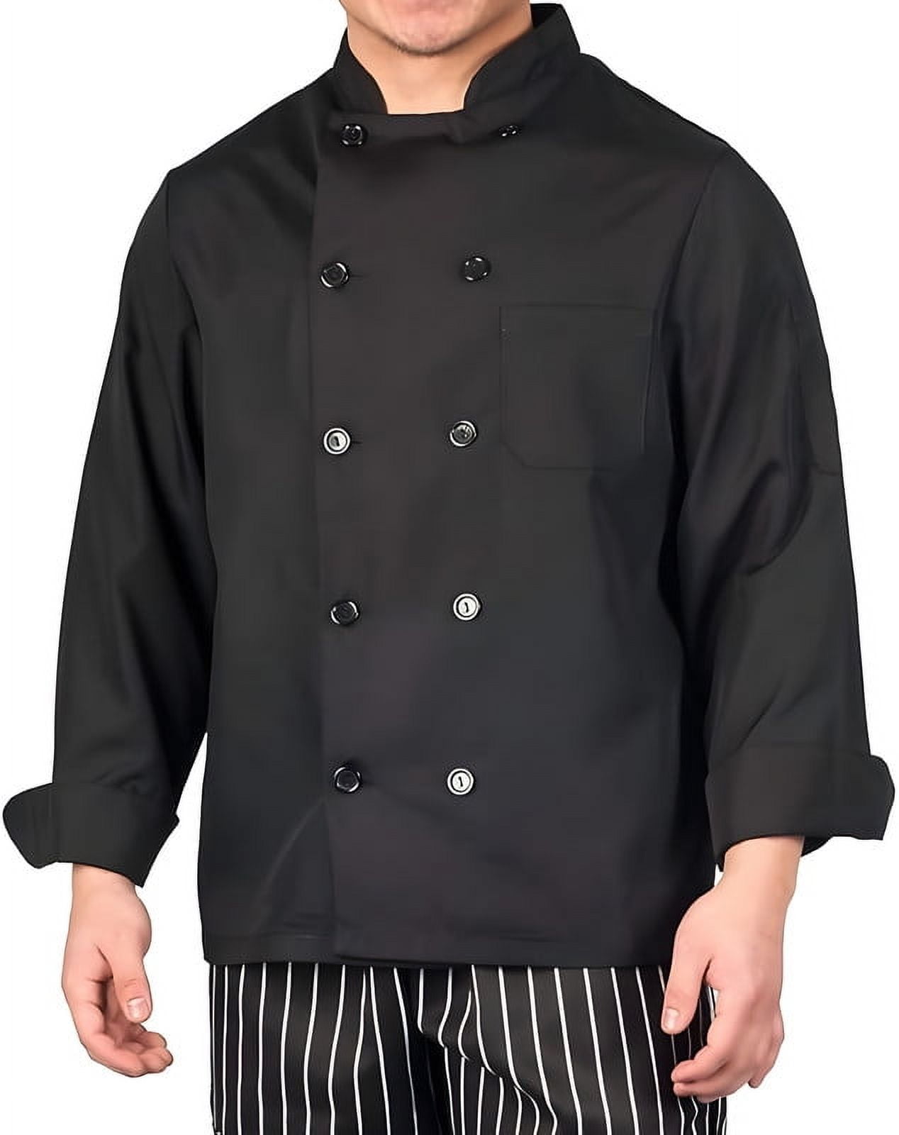 WARRIOR POINT Men's Lightweight Long Sleeve PolyCotton Chef Coat ...