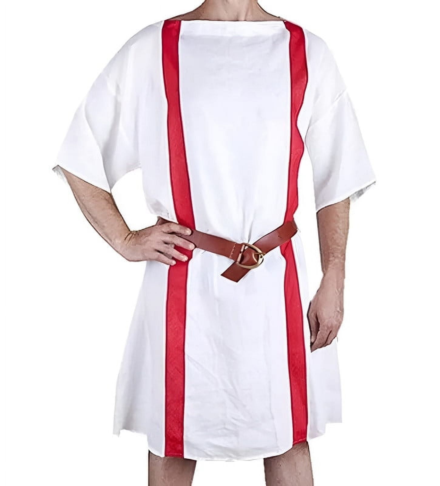 WARRIORPOINTMedieval Roman/Greek Men's Full Sleeves Cotton White Tunic ...