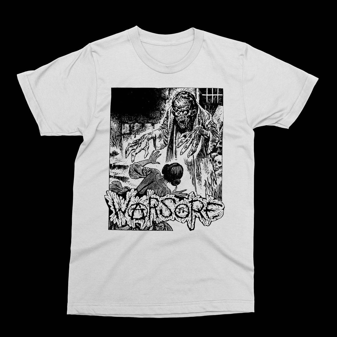 WARSORE - 'Monsters' White Shirt - Grindcore, Punk, Unholy Grave ...