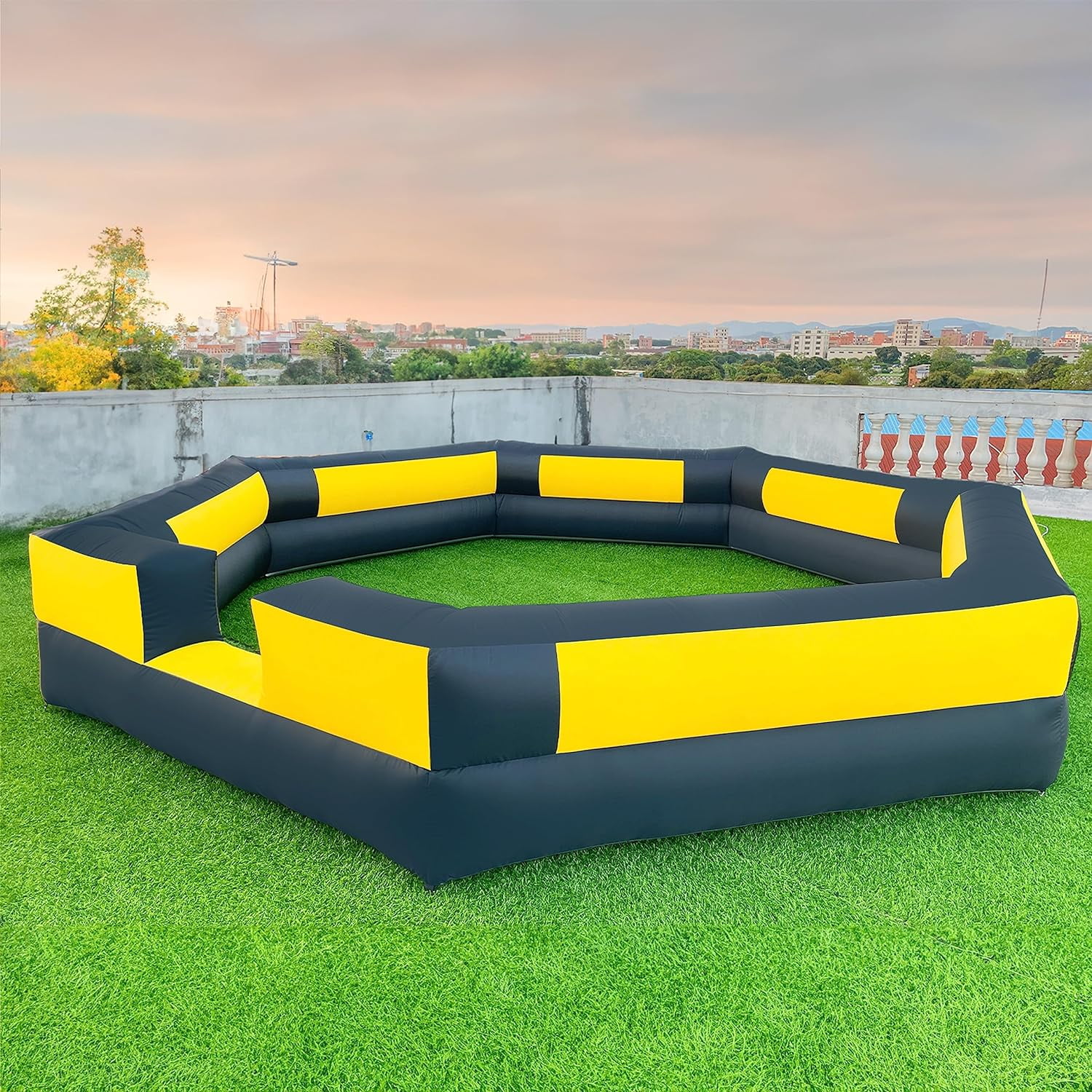 WARSUN 15FT Gaga Ball Pit Inflatable, Portable Court, Indoor Outdoor ...