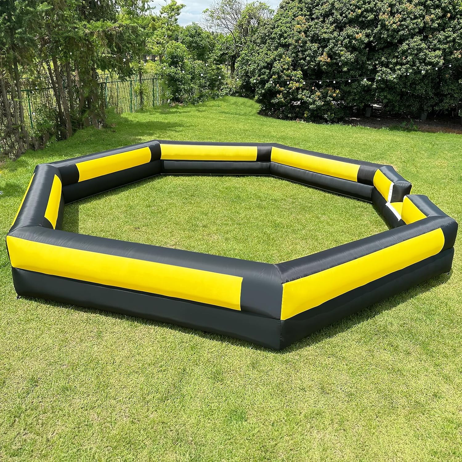 WARSUN Gaga Inflatable Ball Pit, Yellow and Black, 19.97 lb, Powerful ...