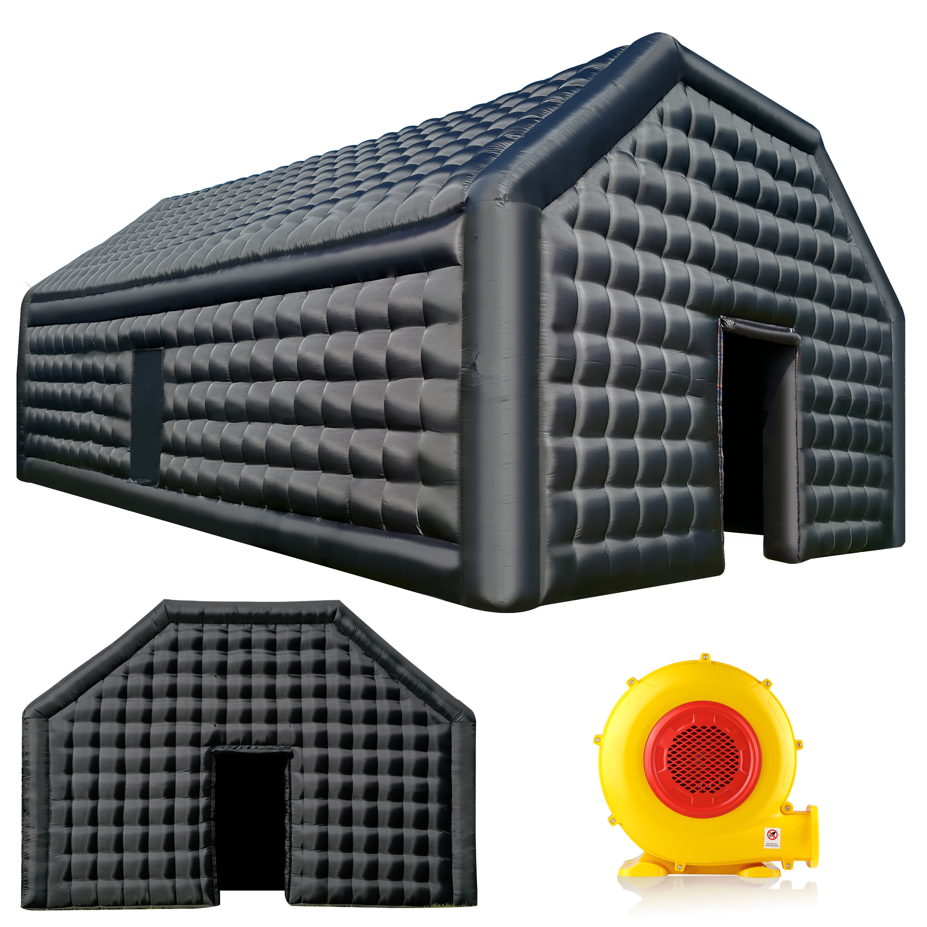 WARSUN Easy Blow Large Black Inflatable Night Club Party Tent ...