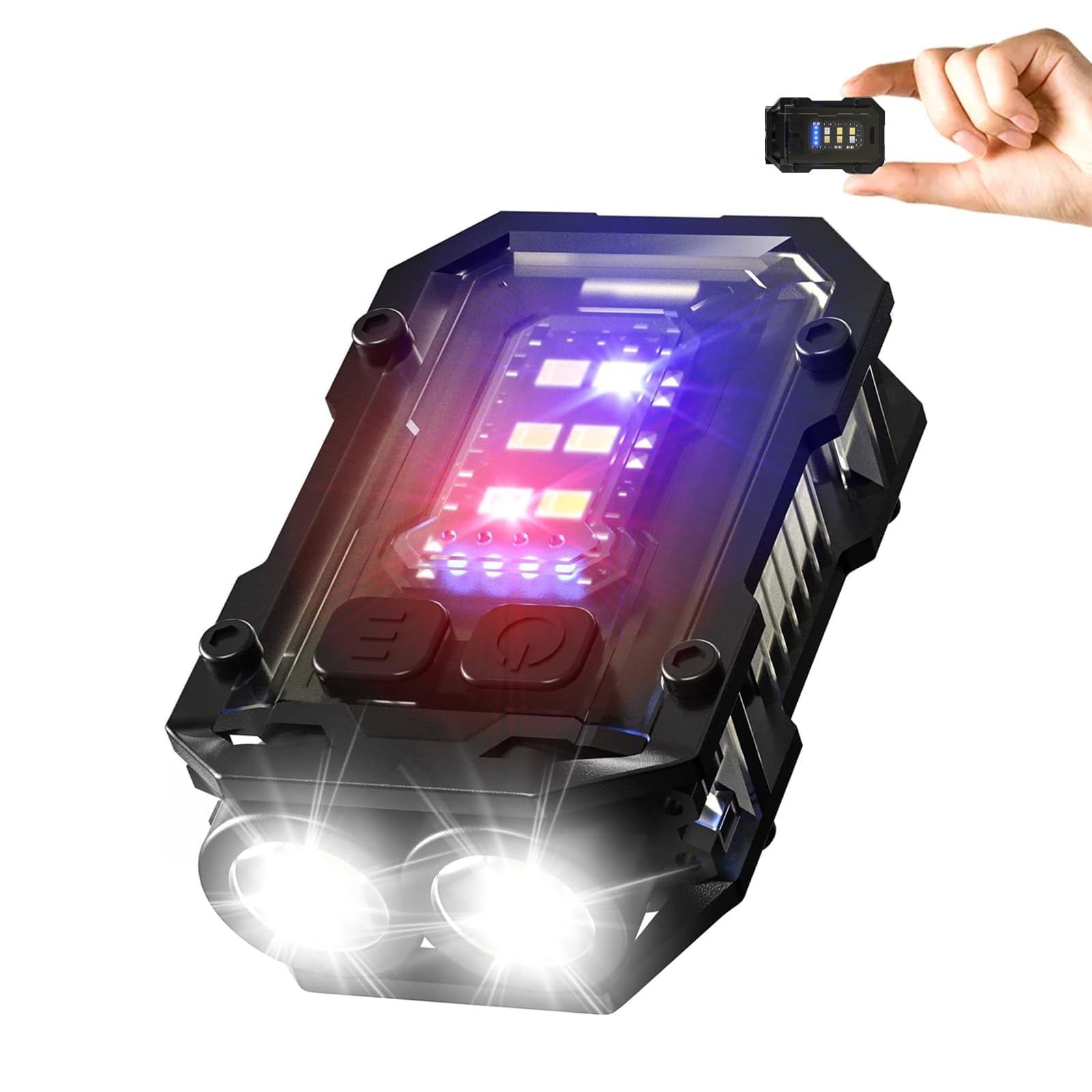 Mini Keychain Flashlight with Clip, LED Magnetic EDC Key Chain Light ...