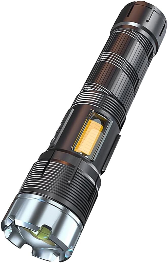 WARSUN Versatile Zoom Flashlight: Aluminum, long-range beam, USB-C ...