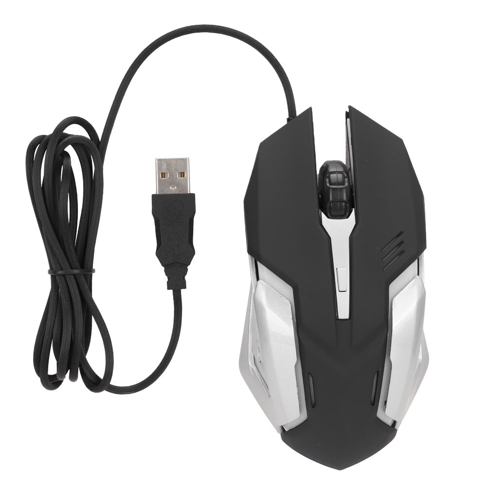 WARWOLF M-02 4D Metal USB Wired Gaming Mouse 1200/1600 DPI for PC ...